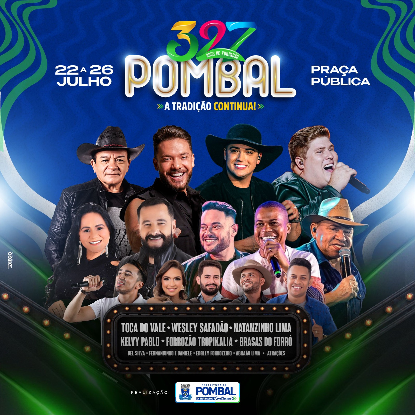 Prefeitura de POMBAL lança a programação do “POMBAL 327 ANOS A tradição ...
